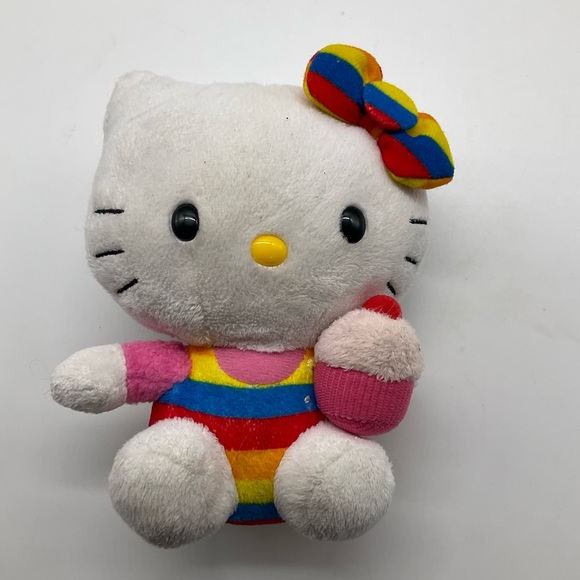 Ty | Toys | Ty Hello Kitty With Cupcake | Poshmark